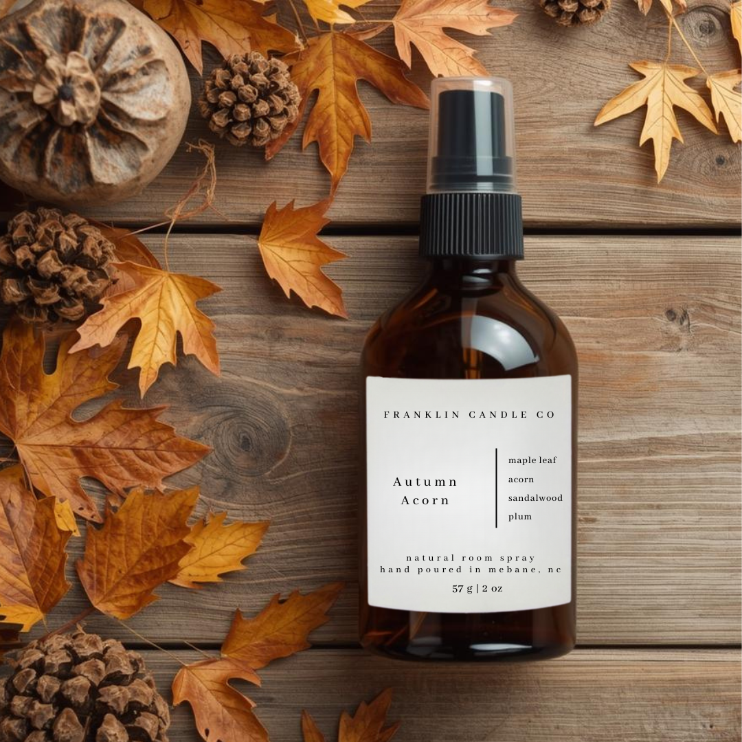 Autumn Acorn Room Spray | Franklins & Co – Franklin Candle Co.